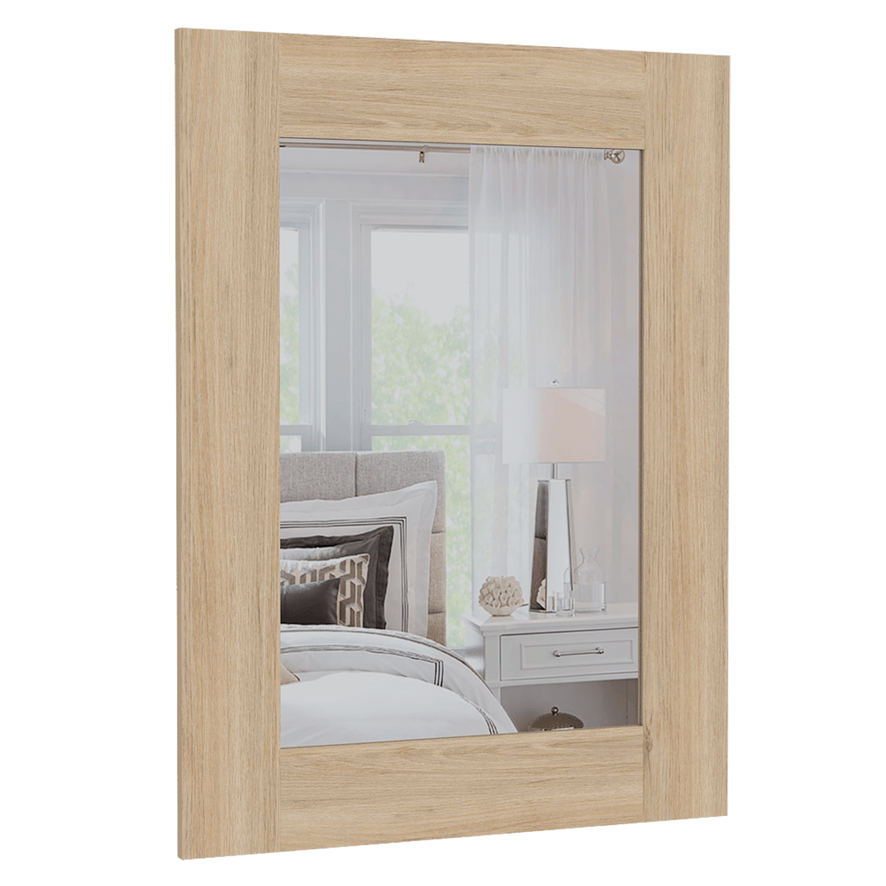 Espejo Cyrus, Beige, Ideal Para Espacios Reducidos – Maximuebles