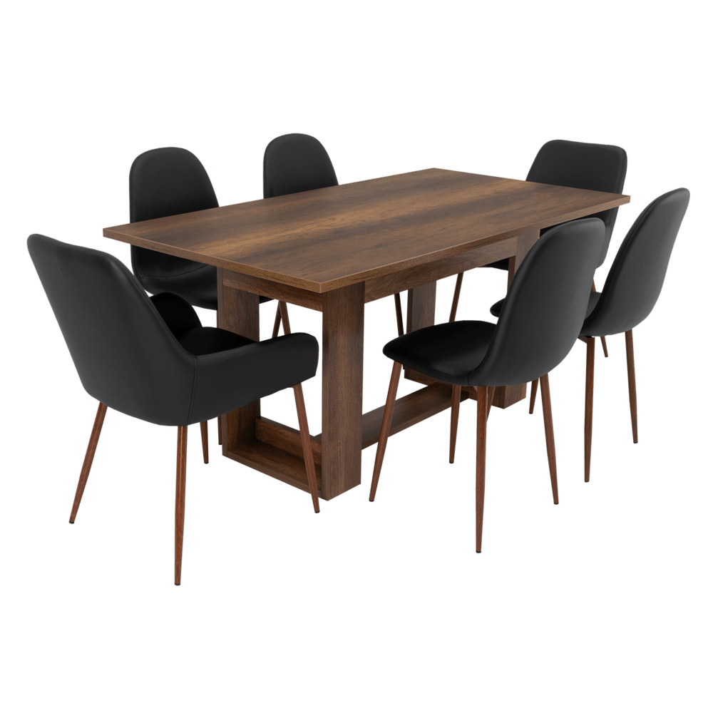 Combo Comedor Sonora, Cobre, Wengue y Café Claro, Incluye Comedor y 6 ...