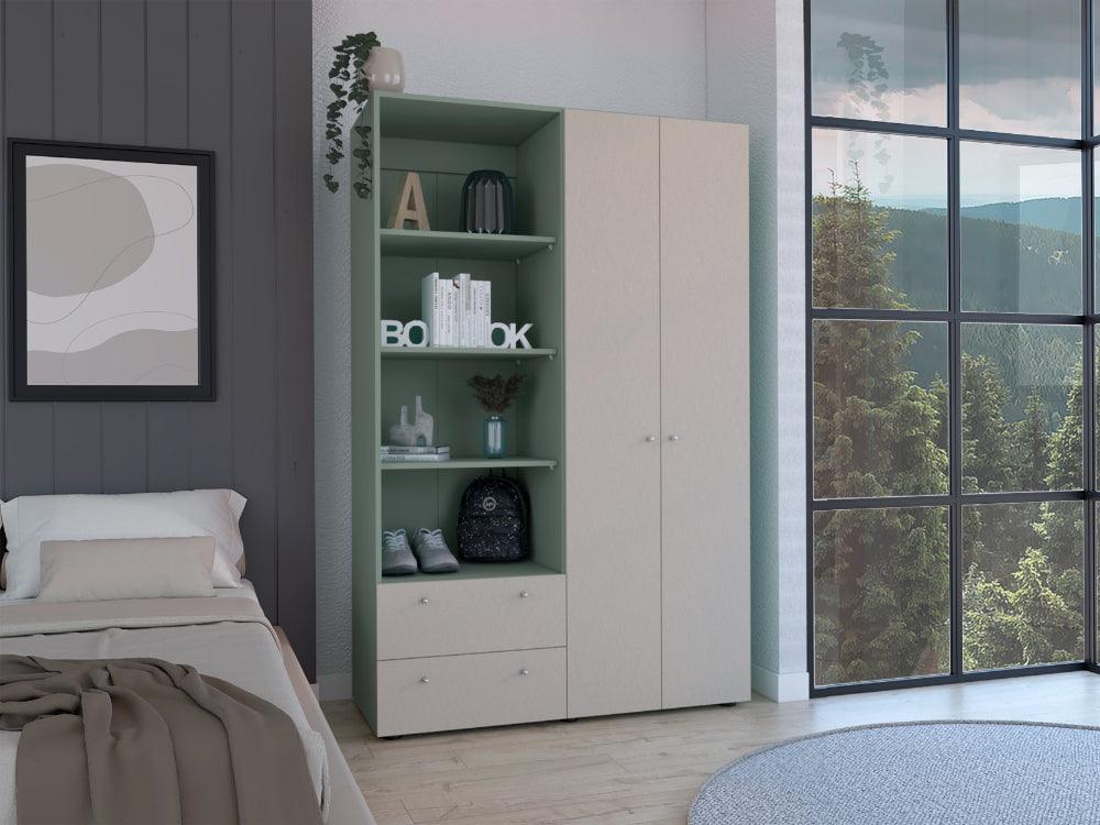 Closet Mokat, Agave y Toquilla, con dos puertas abatibles – Maximuebles