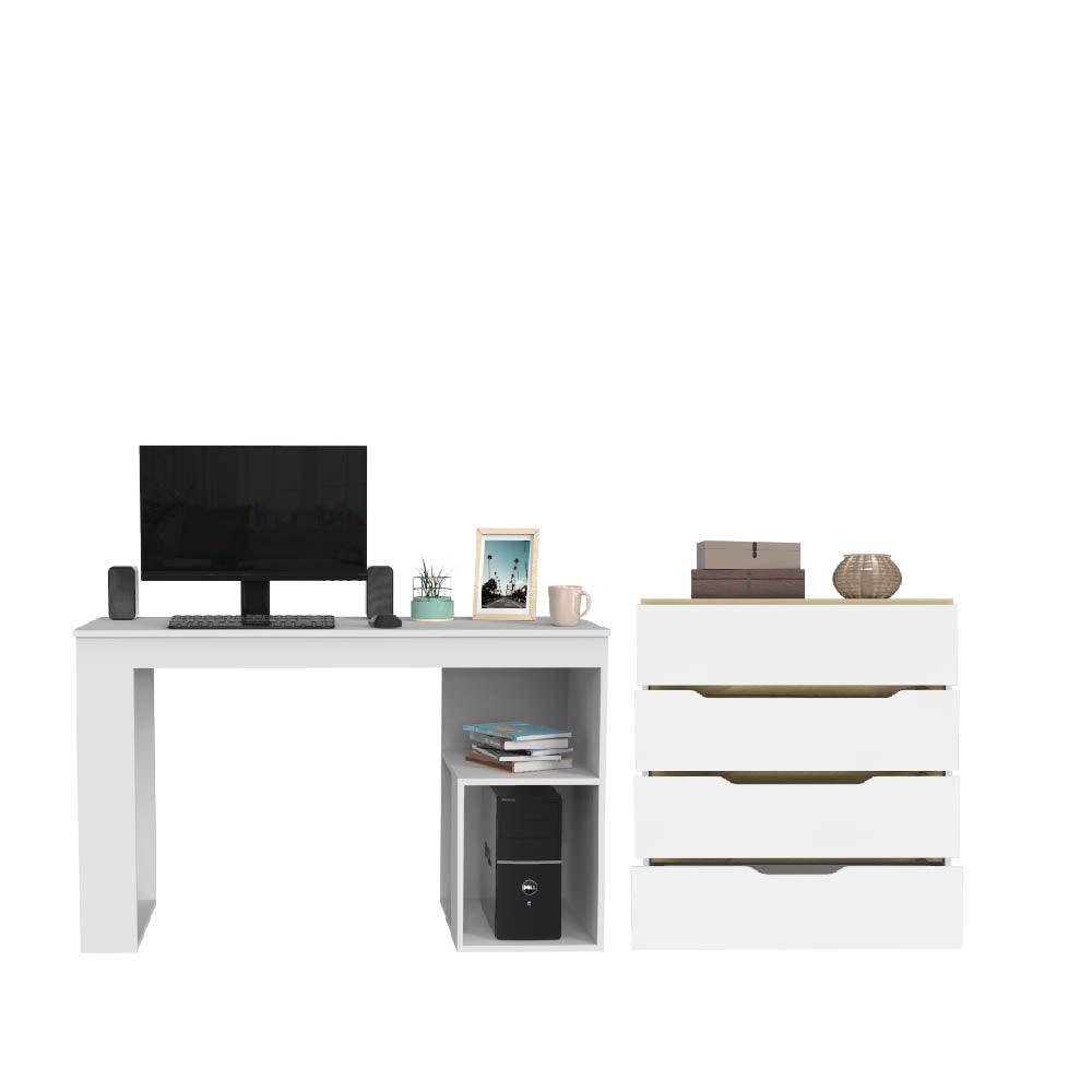 Combo Para Oficina Valdivia, Incluye Escritorio y Organizador – Maximuebles