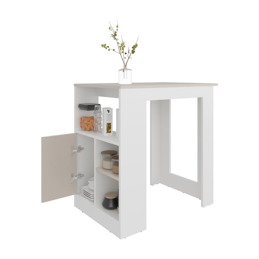 Barra de Cocina Atica, Blanco Duqueza y Capri, con un diseño moderno ...