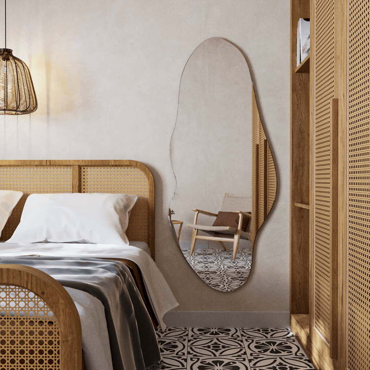 Espejo Irregular Blue, Gris, Diseño Moderno – Maximuebles