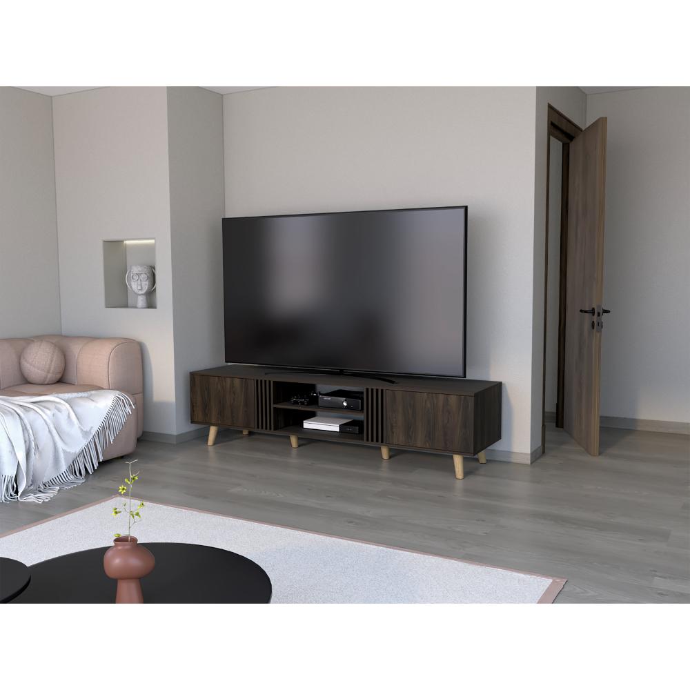 Mesa para TV Shane, Nogal Europeo, para televisor máximo 75" – Maximuebles